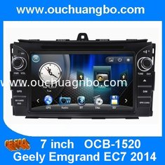 China Ouchuangbo audio DVD gps stereo radio Geely Emgrand EC7 2014 support iPod Russian steering wheel control supplier