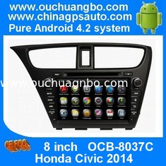 China Ouchuangbo Pure Android 4.2 DVD Radio Stereo Multimedia Kit for Honda Civic 2014 3G Wifi Bluetooth Radio OCB-8037C supplier