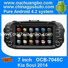 China Ouchuangbo GPS Wifi BT Android 4.2 for Kia Soul 2014 DVD Navi Multimedia Kazakhstan map supplier
