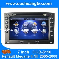 China Ouchuangbo autoradio DVD GPS double din stereo Renault Megane 2 Dutch Russia language supplier