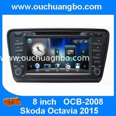 China Ouchuangbo car dvd radio navigation system Skoda Octavia 2015 support iPod BT phonebook fa supplier