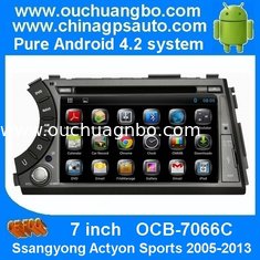 China Ouchuangbo Android 4.2 DVD GPS Navi 3G Wifi Bluetooth TV Radio Stereo Ssangyong Actyon Sports 2005-2013 OCB-7066C supplier