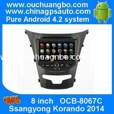China Ouchuangbo Android 4.2 Car DVD Radio Stereo System for Ssangyong Korando 2014 3G Wifi USB GPS OCB-8067C supplier