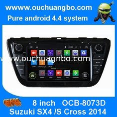 China Ouchuangbo Auto GPS Navigation DVD Multimedia Kia for Suzuki SX4 /S Cross 2014 Pure Android 4.4 System OCB-8073D supplier