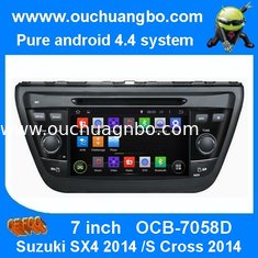 China Ouchuangbo Pure Android 4.4 Car Radio DVD Stereo GPS Navigation for Suzuki SX4 /S Cross 2014 OCB-7058D supplier