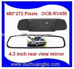 China High resolution 4.3&amp;quot; Color TFT LCD Car Rearview Mirror Monitor 16:9 screen DC 12V supplier