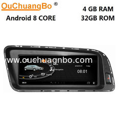 China Ouchuangbo media player GPS radio for Audi Q5 2009-2015 support BT MP3 mirror link android 8.0 OS 4+32 supplier