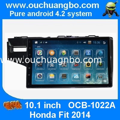 Ouchuangbo android 4.2 Honda Fit 2014 autoradio gps navigation system bluetooth mp3 mp4 player supplier