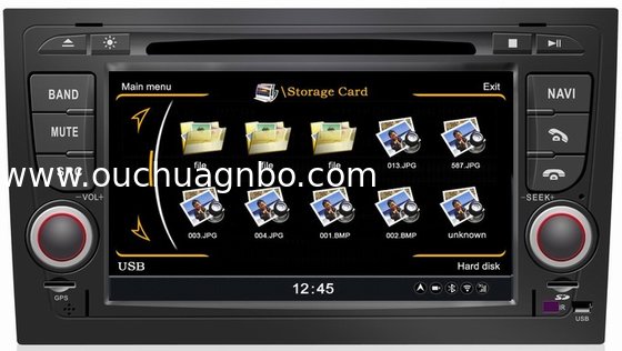 Ouchuangbo Car DVD GPS S100 Platform for Audi A4(2002-2008) DVR Bluetooth Audio Video Player supplier