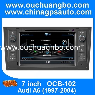 Ouchuangbo Audio Video RDS S100 Platform Audi A6(1997-2004) with Bluetooth TV iPod GPS Player 3G WiFi SWC OCB-102 supplier