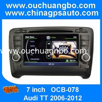 Ouchuangbo GPS Navigation 1G CPU 1080P 3G Host TV Audi TT 2006-2012 HD Screen S100 System DVR Video Player OCB-078C supplier