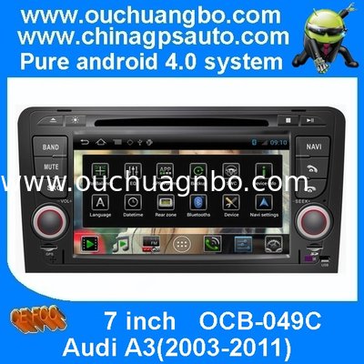 Ouchuangbo Android 4.0 S150 Platform Car DVD 3G Wifi Multimedia Kit Radio Player for Audi A3 2003-2011 OCB-049C supplier