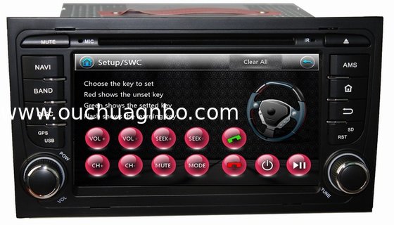 Ouchuangbo Car Stereo Audio Radio DVD Player for Audi A4 2003-2011 GPS Sat Navi iPod SWC OCB-7013A supplier