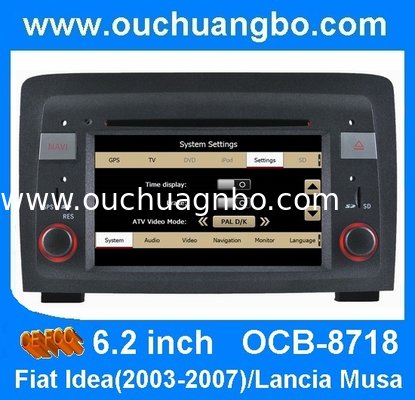 Ouchuangbo autoradio DVD stereo navi for Fiat Idea Lancia Musa 2004-2008 USB SD MP3 SWC supplier