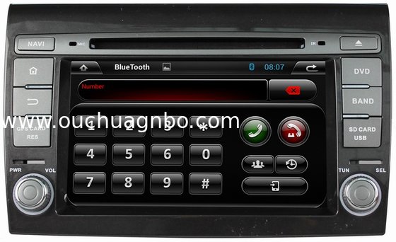 Ouchuangbo Auto DVD GPS Navigation for Fiat Bravo 2007-2012 3G Wifi iPod RDS Radio Android 4.2 System OCB-7011C supplier