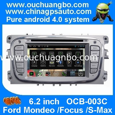 Ouchuangbo Car GPS Navi Radio DVD Android 4.0 OS S150 Platform for Ford Mondeo Focus S-Max OCB-003C supplier