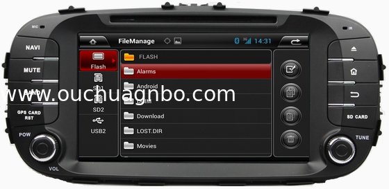 Ouchuangbo GPS Wifi BT Android 4.2 for Kia Soul 2014 DVD Navi Multimedia Kazakhstan map supplier