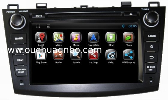 Ouchuangbo Pure Android 4.2 DVD Multimedia Kit GPS for Mazda 3 2009-2012 3G wifi Bluetooth Radio OCB-8003C supplier