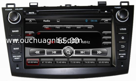 Ouchuangbo Pure Android 4.2 DVD Multimedia Kit GPS for Mazda 3 2009-2012 3G wifi Bluetooth Radio OCB-8003C supplier