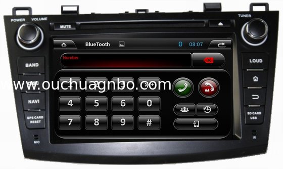 Ouchuangbo Pure Android 4.2 DVD Multimedia Kit GPS for Mazda 3 2009-2012 3G wifi Bluetooth Radio OCB-8003C supplier