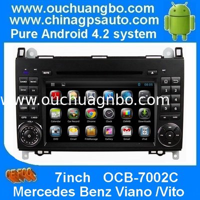 Ouchuangbo Android 4.2 GPS Radio Stereo for Mercedes Benz Viano Vito Auto Radio BT 3G Wifi CAN BUS OCB-7002C supplier