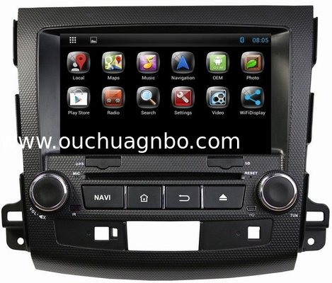 Ouchuangbo Car Multi-touch Screen Pure Android 4.2 Auto DVD Radio Stereo for Mitsubishi Outlander 2006-2012 OCB-8063C supplier