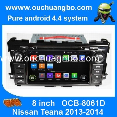 Ouchuangbo Auto GPS Navigation Stereo System for Nissan Teana 2013-2014 Android 4.4 Bluetooth Media Player OCB-8061D supplier