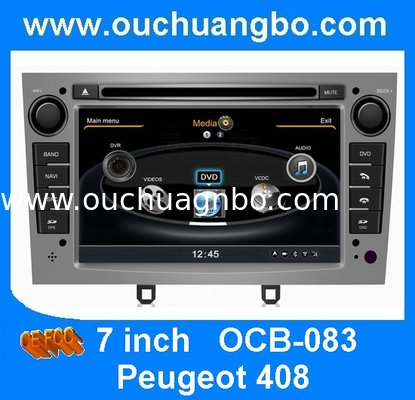 Ouchuangbo S100 A8 Dual Core 7&amp;quot;DVD Player For Peugeot 408 Car GPS Navi Multimedia System supplier