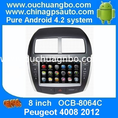 Ouchuangbo Car Radio GPS Navigation for Peugeot 4008 2012 Auto DVD USB TV 3G Wifi Android 4.2 System OCB-8064C supplier