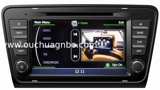 Ouchuangbo stereo satnavi car kit S100 Skoda Octavia 2013-2015 with USB 1080P Czech map supplier