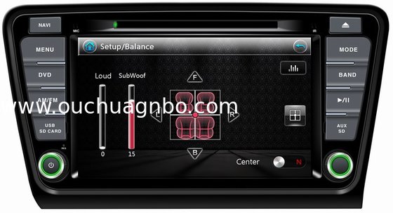 Ouchuangbo Car GPS DVD Nav Multimedia for Skoda Octavia 2014 USB iPod Main menu language supplier