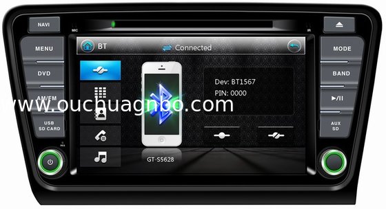 Ouchuangbo Car GPS DVD Nav Multimedia for Skoda Octavia 2014 USB iPod Main menu language supplier