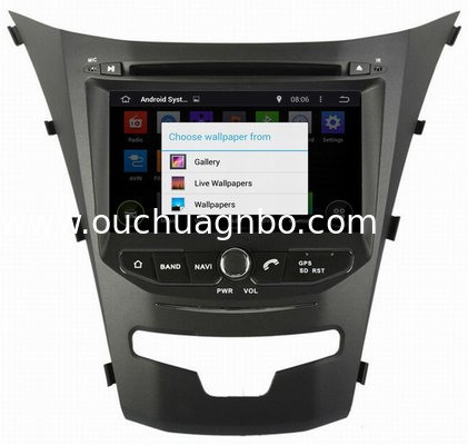 Ouchuangbo Auto Stereo GPS Navigation Multimedia System for Ssangyong Korando 2014 Android supplier