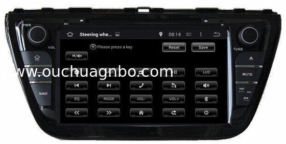 Ouchuangbo Auto GPS Navigation DVD Multimedia Kia for Suzuki SX4 /S Cross 2014 Pure Android 4.4 System OCB-8073D supplier