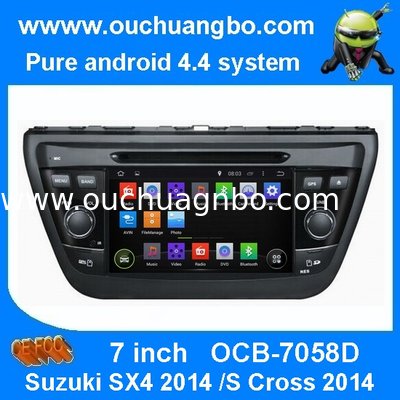 Ouchuangbo Pure Android 4.4 Car Radio DVD Stereo GPS Navigation for Suzuki SX4 /S Cross 2014 OCB-7058D supplier