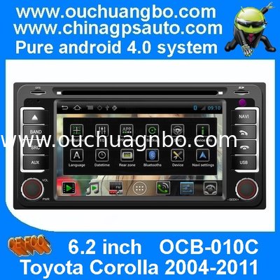 Ouchuangbo Auto GPS Navigation Android 4.0 for Toyota Corolla 2004-2011 S150 DVD Navi DSP sound-effects OCB-010C supplier