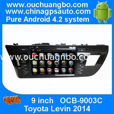 Ouchuangbo Auto Navi Multimedia Kit Toyota Levin 2014 Android 4.2 3G Wifi Bluetooth Radio Player OCB-9003C supplier