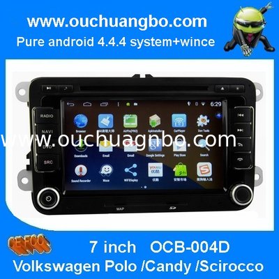 Ouchuangbo Car Radio Video Player Android 4.4.4 for Volkswagen Polo /Candy /Scirocco GPS Navigation iPod OCB-004D supplier