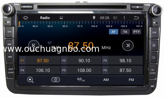 Ouchuangbo Auto Radio Stereo GPS Navigation for Volkswagen Sagitar /Touran 2006-2012 Android 4.4 3G Wifi OCB-8008AD supplier