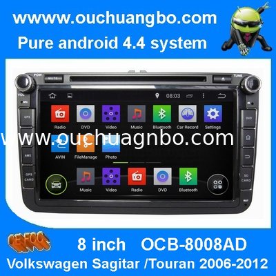 Ouchuangbo Auto Radio Stereo GPS Navigation for Volkswagen Sagitar /Touran 2006-2012 Android 4.4 3G Wifi OCB-8008AD supplier