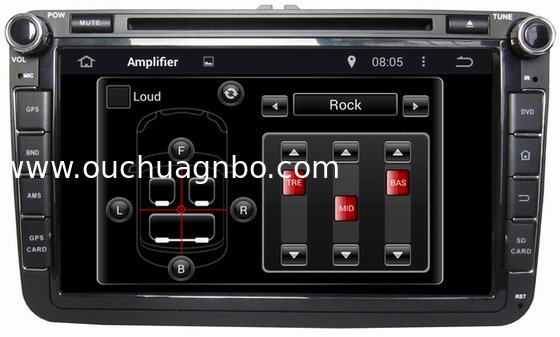 Ouchuangbo Auto Radio Stereo GPS Navigation for Volkswagen Sagitar /Touran 2006-2012 Android 4.4 3G Wifi OCB-8008AD supplier