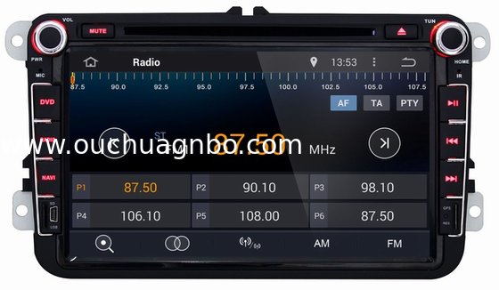 Ouchuangbo Pure Android 4.4 DVD Radio Stereo Bluetooth USB for Volkswagen Golf MK5 /Caddy supplier