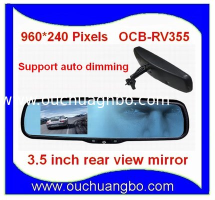 Ouchuangbo 3.5 inch Rear view mirror with auto dimming automatic signal detection supplier