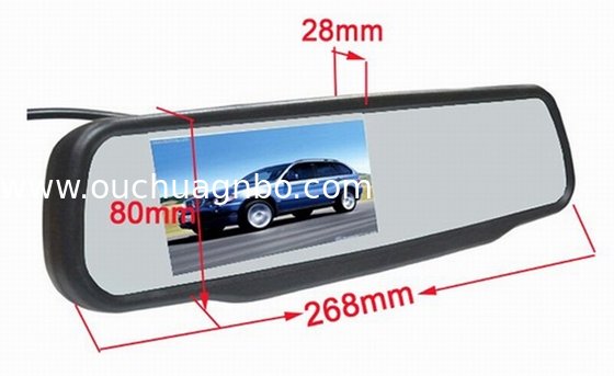 Ouchuangbo 4.3&amp;quot; Digital TFT LCD Screen 16:9 Car Monitor Rearview Mirror Security Monitor Auto supplier