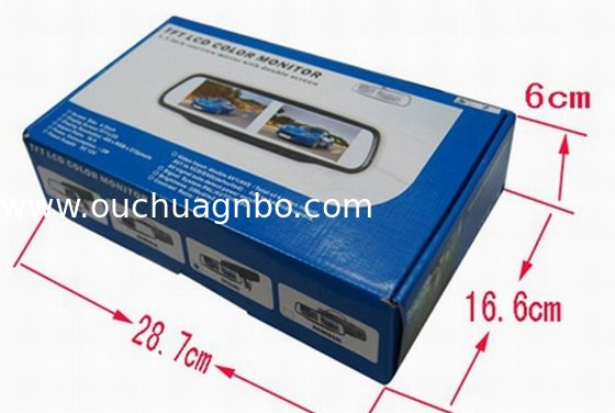 Ouchuangbo 4.3 inch video input Color Rear View Rearview DVD Monitor car mirror supplier