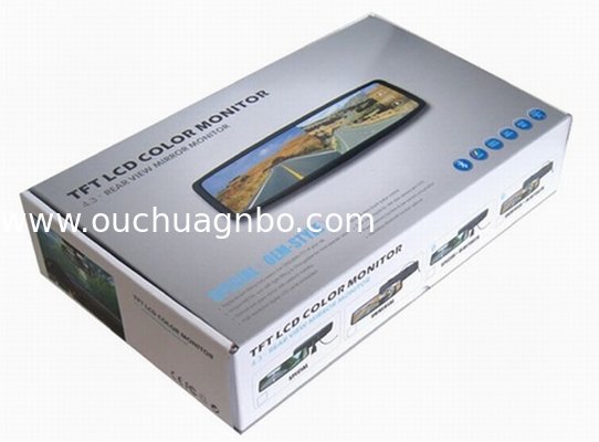 Ouchuangbo 4.3&quot; car rear view mirror monitor display China factory price supplier