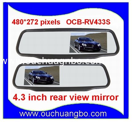 Ouchuangbo 4.3&quot; car rear view mirror monitor display China factory price supplier