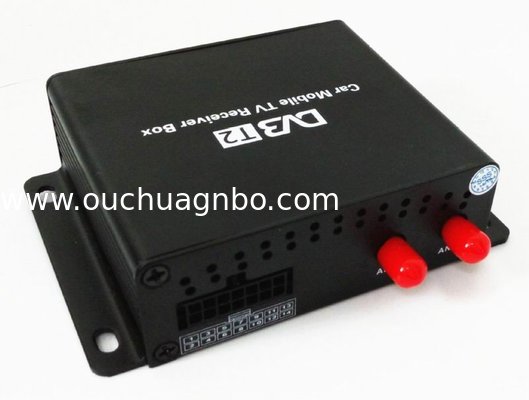 Ouchuangbo  Car DVB-T2 TV Receiver Dual Tuner For Car DVD High Speed Mpeg4 Car Digital TV Box Tuner Auto Mobile supplier