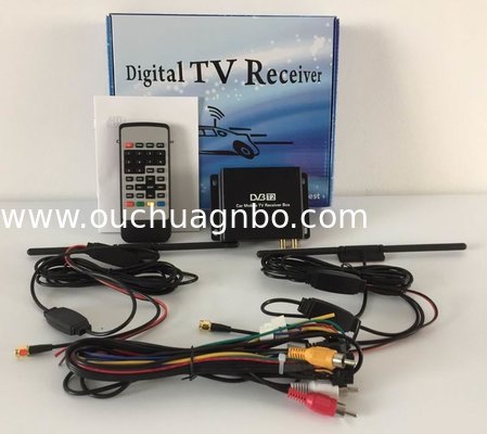 Ouchuangbo  Car DVB-T2 TV Receiver Dual Tuner For Car DVD High Speed Mpeg4 Car Digital TV Box Tuner Auto Mobile supplier