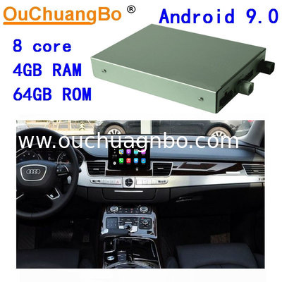 Ouchuangbo upgrade Audi A8 2012-2018 original radio gps car screen to android 9.0 decode box 4GB wifi supplier